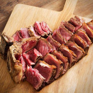 T-bone de ternera y chuleta sin hueso Petramora.